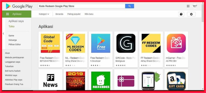 Cara Mendapatkan Kode Redeem Google Play Store Gratis